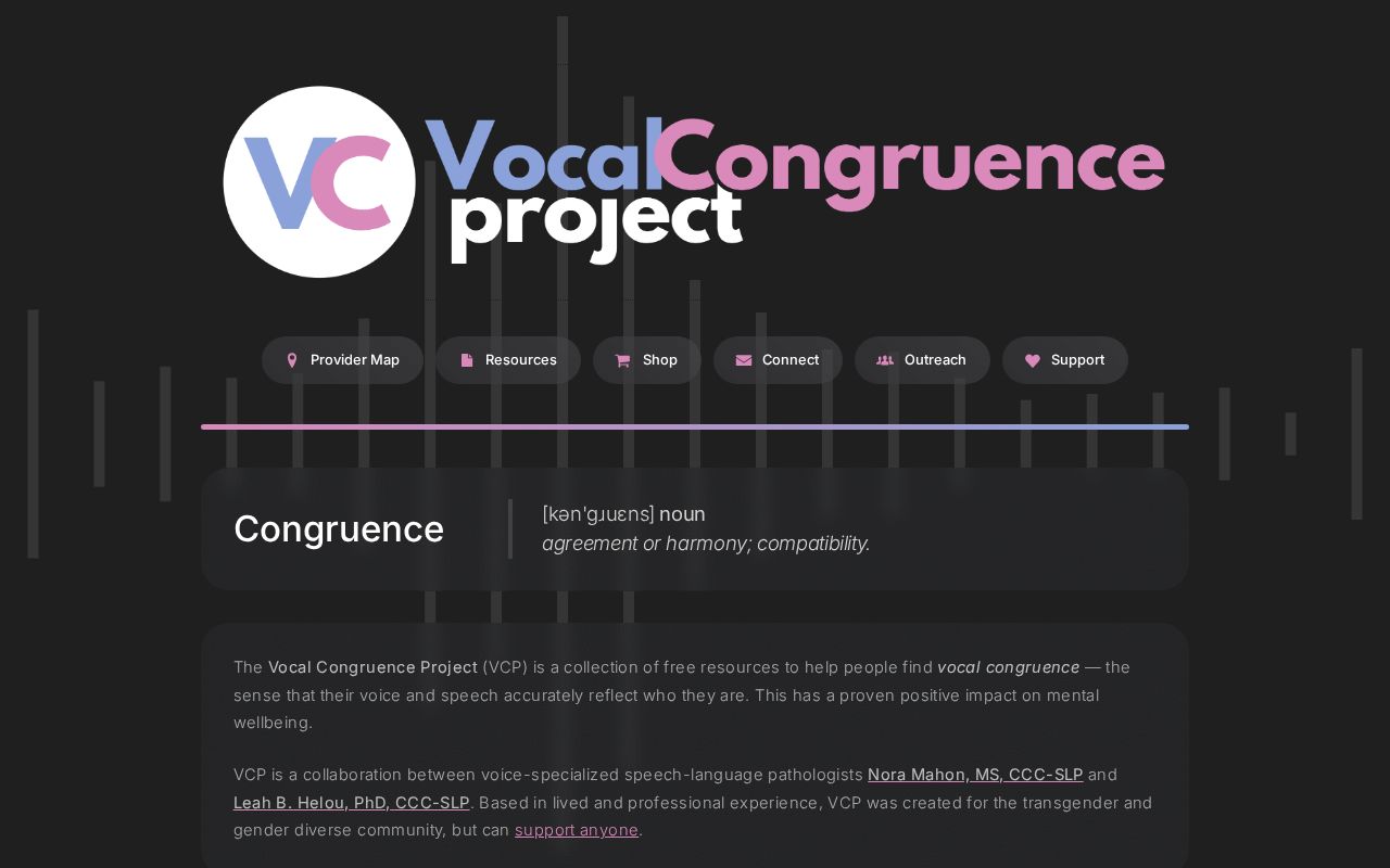 Vocal Congruence Project: Find your gender-affirming voice